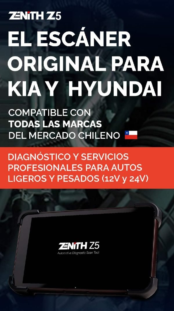 SCANNER AUTOMOTRIZ G-SCAN ZENITH Z5 - Chilelift